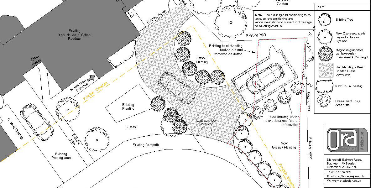 York House, Bucknell - Contentious Planning For New Garage • ORA design ...